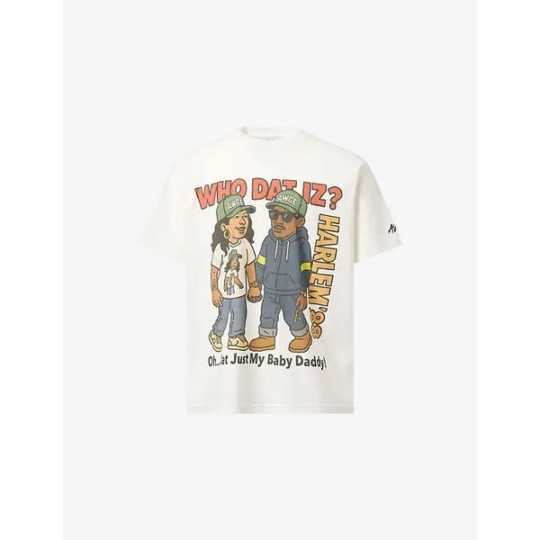 AWGE Airbrush Graphic-print Cotton-jersey T-shirt - White