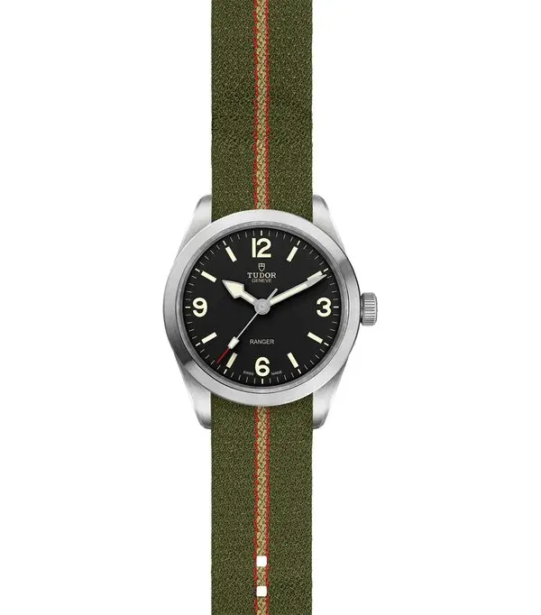 TUDOR Ranger Stainless Steel Watch With Fabric Strap