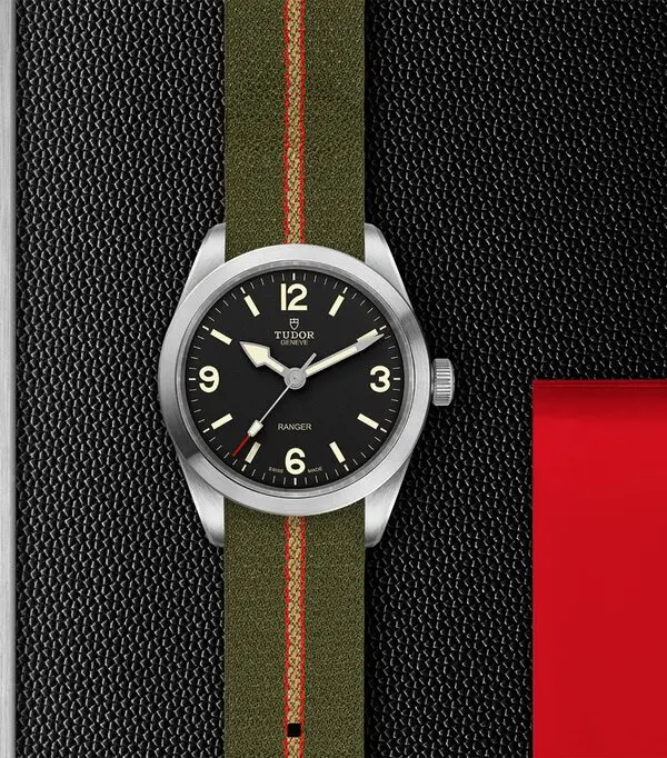 TUDOR Ranger Stainless Steel Watch With Fabric Strap