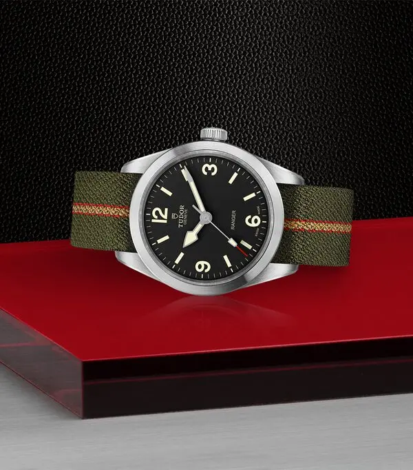 TUDOR Ranger Stainless Steel Watch With Fabric Strap