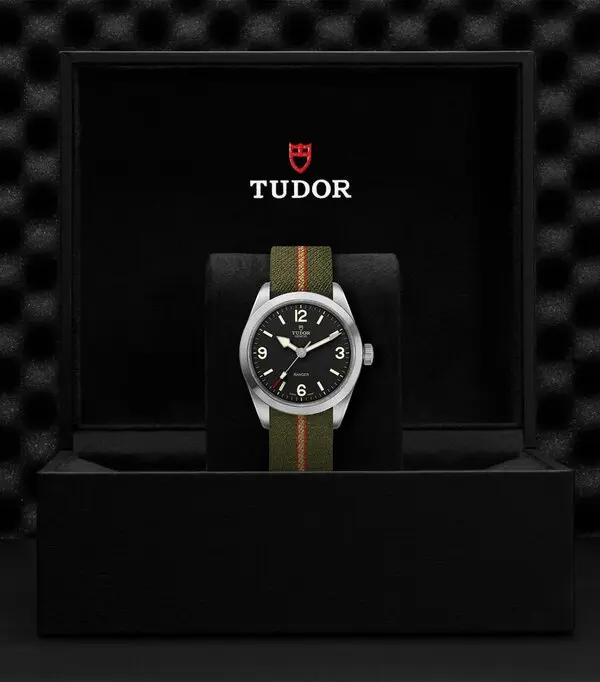 TUDOR Ranger Stainless Steel Watch With Fabric Strap