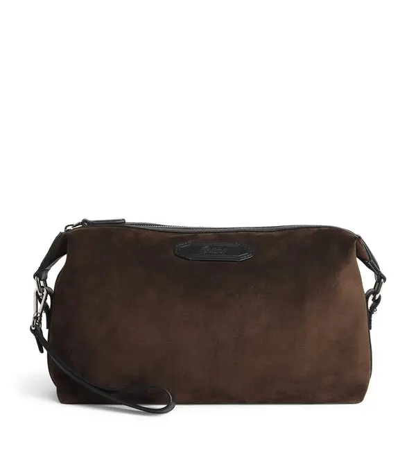 Brioni Cotton Canvas Via Veneto Pouch - Nude