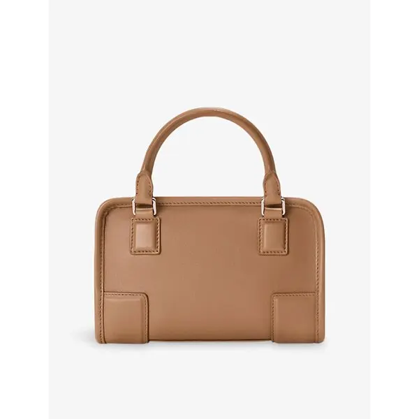 Loewe Amazona 180 Mini Leather Top-handle Bag - Mocha
