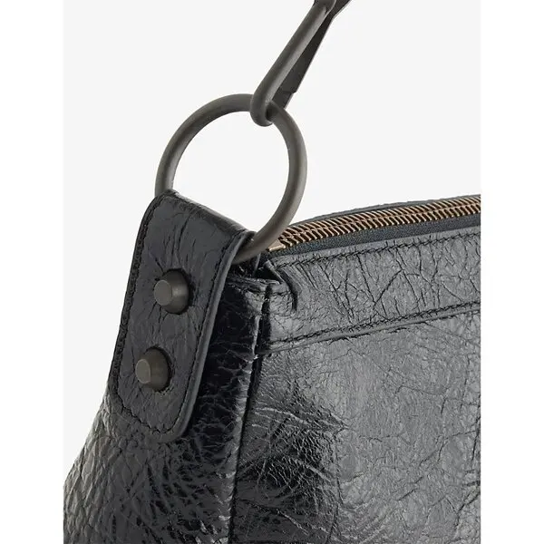 Balenciaga Le City Moto Mini Leather Cross-body Bag - Black