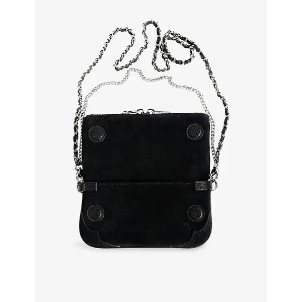 Zadig&Voltaire Rock Nano Mini Suede Western Clutch Bag