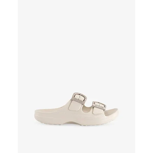 CROCS Saturday Two-strap Rubber Sandals - Frappe Enamel Buckle