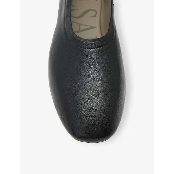 ALLSAINTS Hailee Leather Ballet Flats