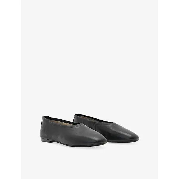 ALLSAINTS Hailee Leather Ballet Flats