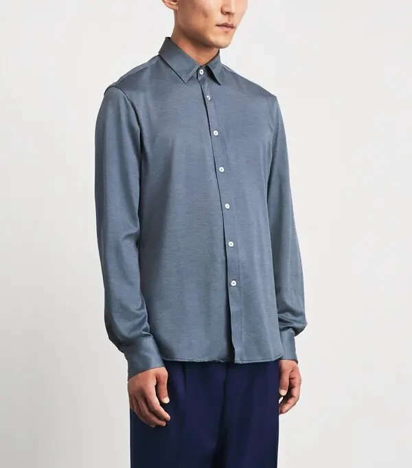 Canali Cotton-lyocell Jersey Shirt