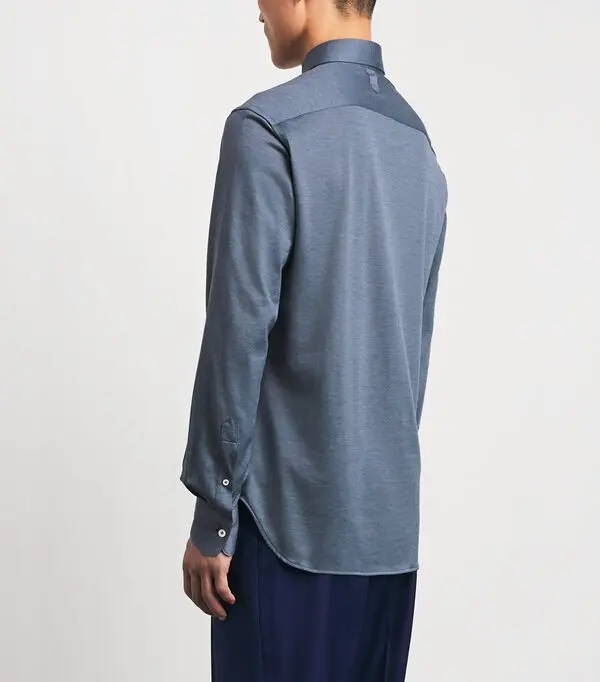 Canali Cotton-lyocell Jersey Shirt