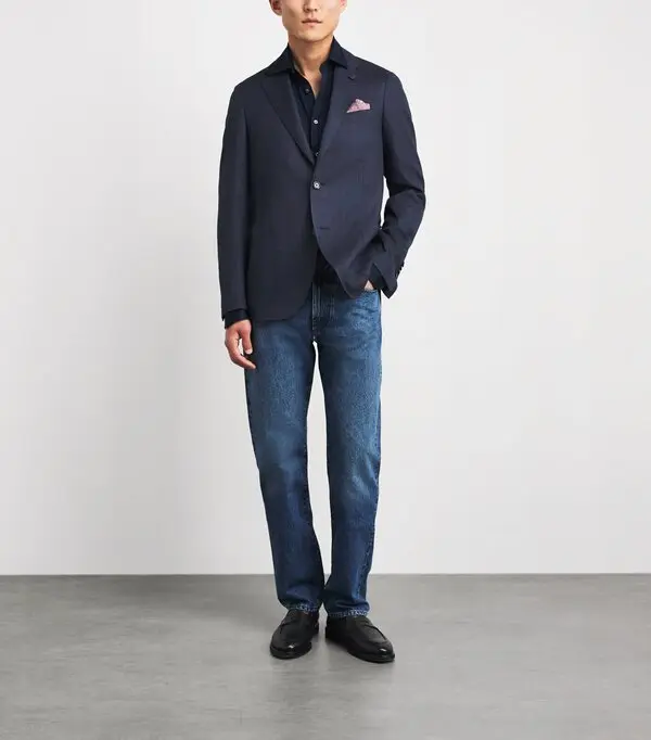 LARDINI Virgin Wool-blend Blazer