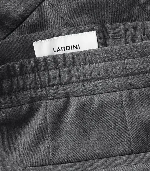 LARDINI Virgin Wool Drawstring Trousers