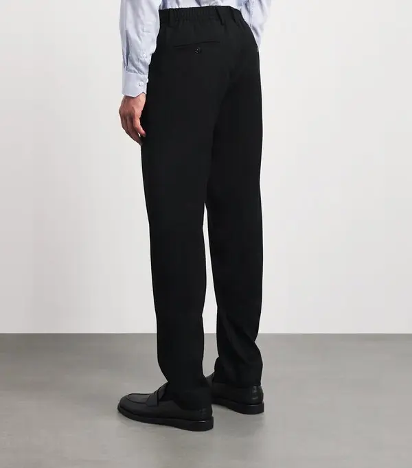 Canali Wool Drawstring Trousers