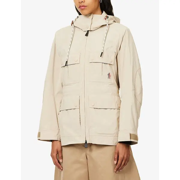 Moncler Lerozel Hooded Woven Field Jacket
