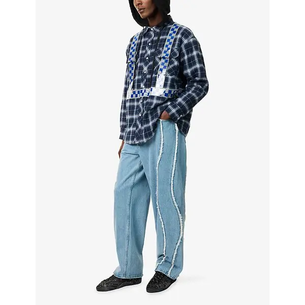 AWGE Workwear Flannel Check Cotton-blend Jacket