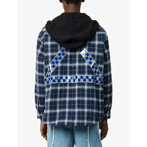 AWGE Workwear Flannel Check Cotton-blend Jacket