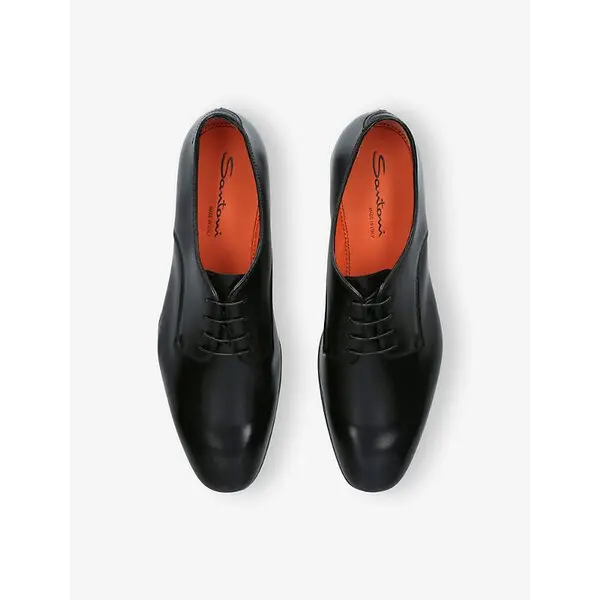 Santoni Adrian Leather Monk Shoes