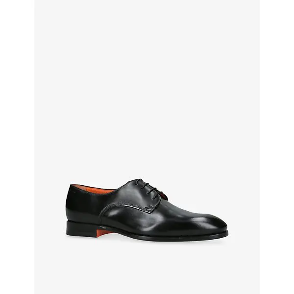 Santoni Adrian Leather Monk Shoes