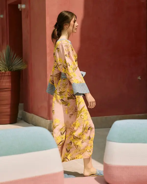 KARMA ON THE ROCKS Kyoto Higa Silk Kaftan