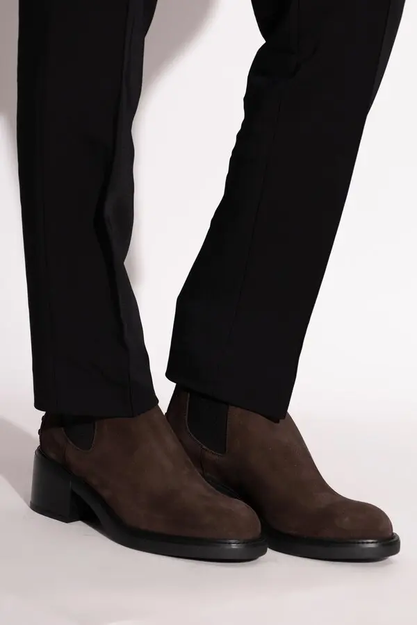 TOD’S Suede Heeled Ankle Boots