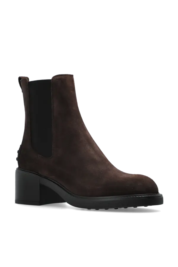 TOD’S Suede Heeled Ankle Boots