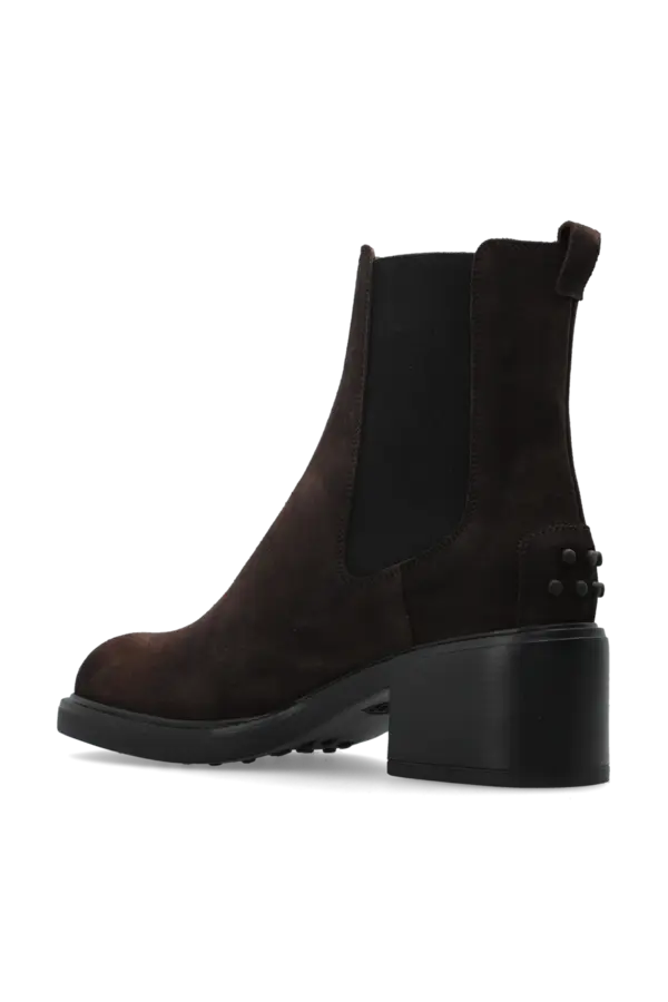 TOD’S Suede Heeled Ankle Boots