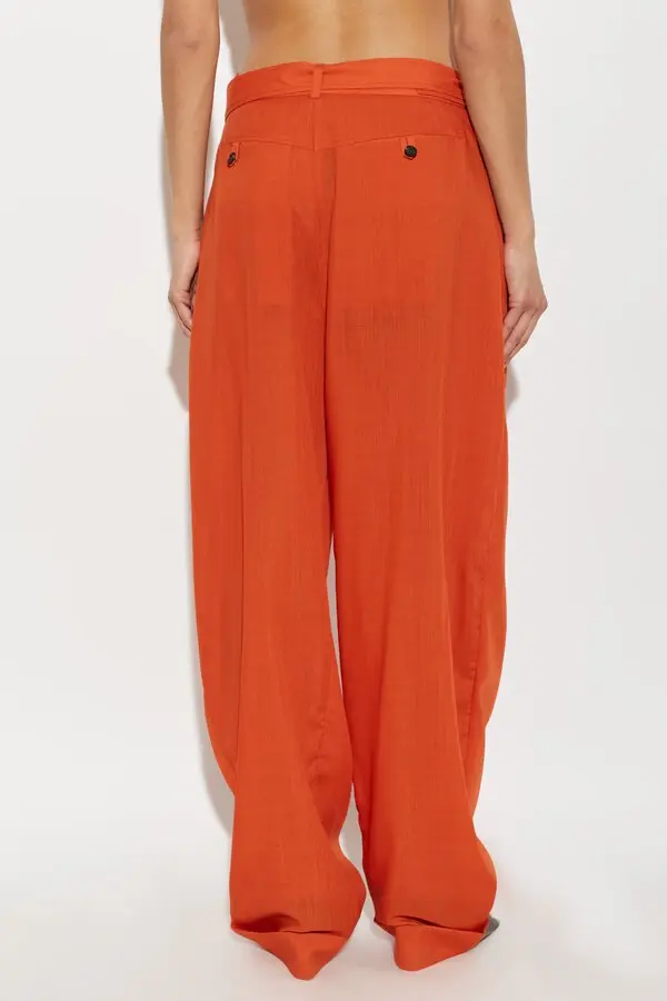 FERRAGAMO Pants With Rolled-up Legs