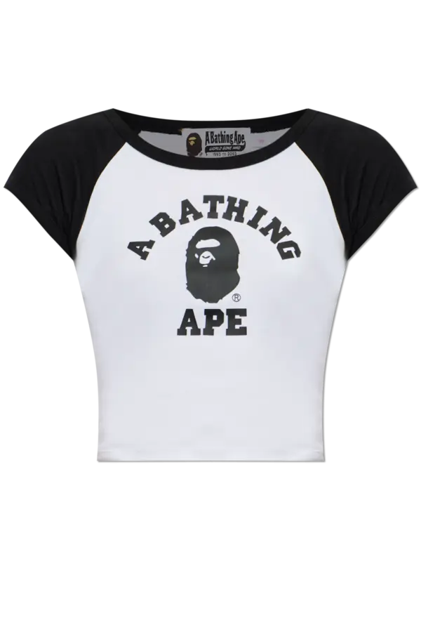 A BATHING APE T-shirt With Logo - White
