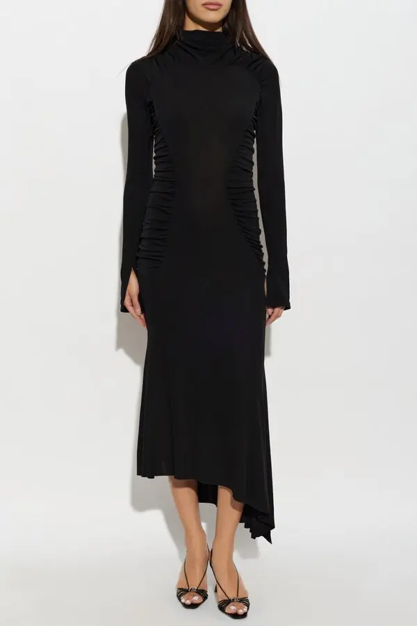 Victoria Beckham Asymmetric Dress With Draping