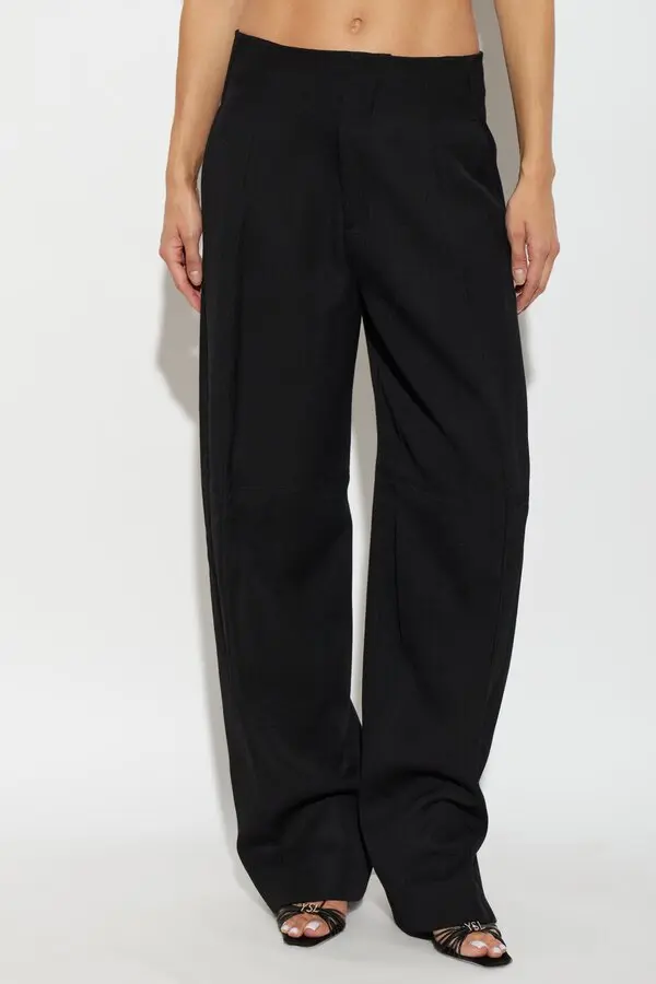 Victoria Beckham Wool Trousers With Pleats
