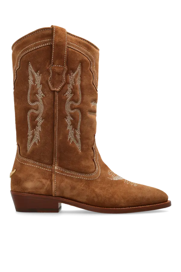 Zadig&Voltaire Tex Western" Ankle Boots - Brown