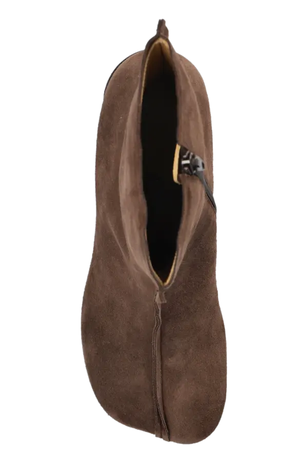MAISON MARGIELA Suede Heeled Ankle Boots