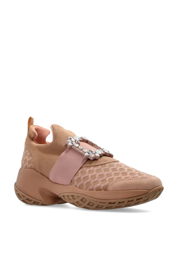 ROGER VIVIER Embellished Sneakers - Pink