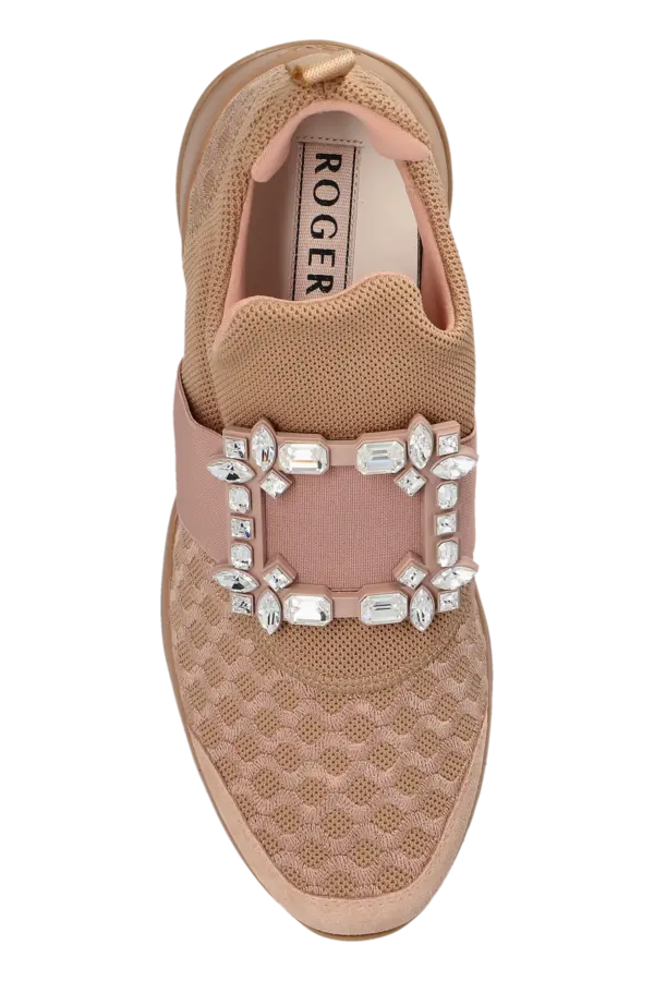 ROGER VIVIER Embellished Sneakers - Pink