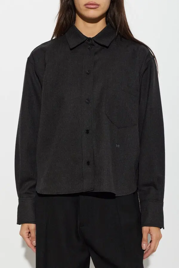 Victoria Beckham Wool Shirt With Pocket