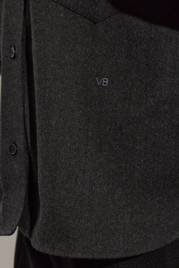 Victoria Beckham Wool Shirt With Pocket