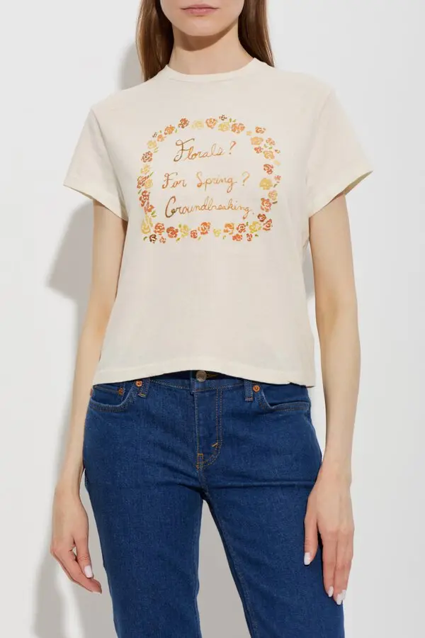 RE/DONE 1950s Boxy Tee Florals' T-shirt