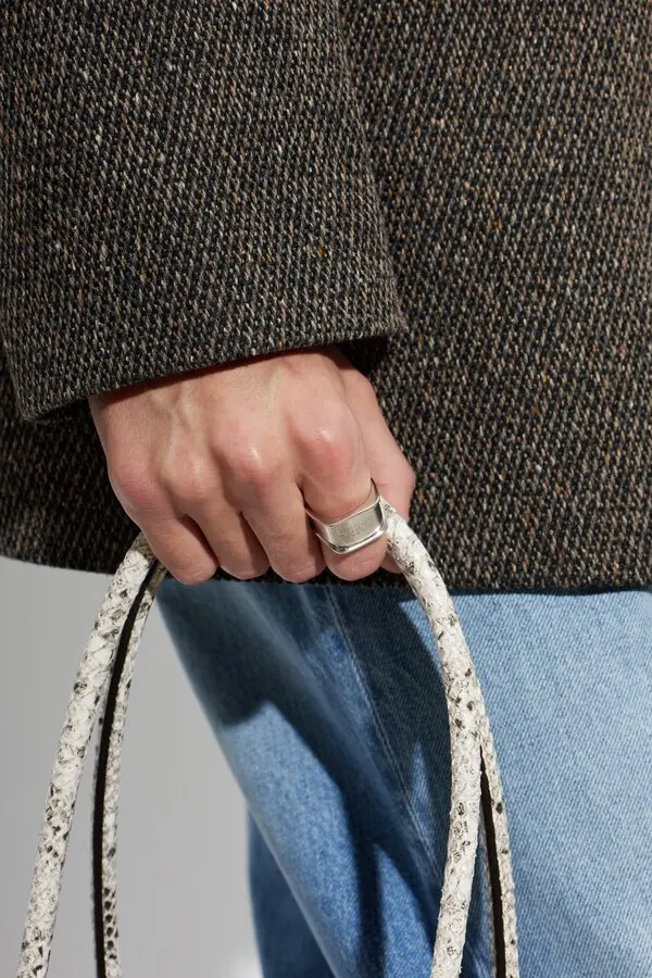 MAISON MARGIELA Signet Ring With Engraved Logo