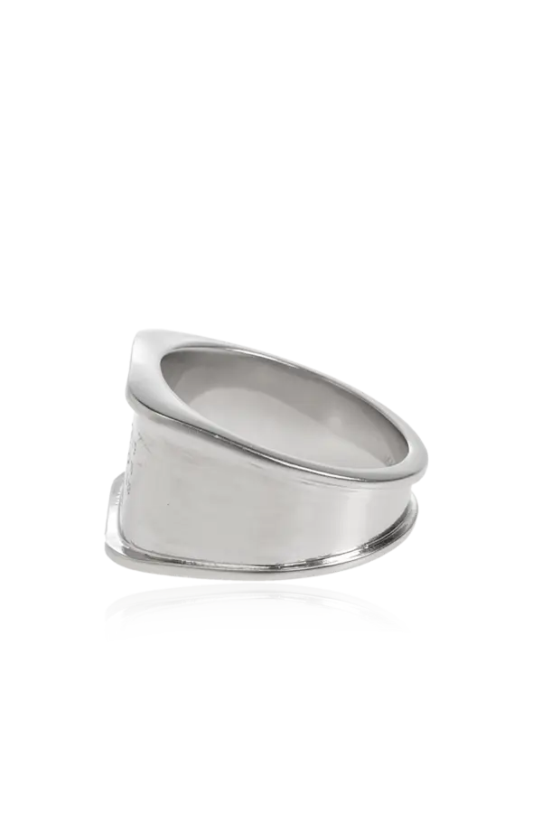 MAISON MARGIELA Signet Ring With Engraved Logo