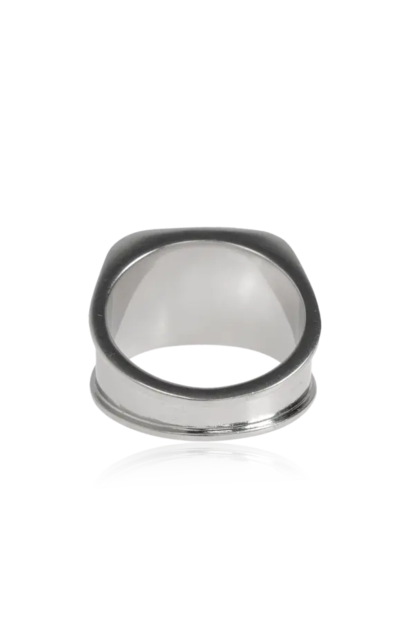 MAISON MARGIELA Signet Ring With Engraved Logo