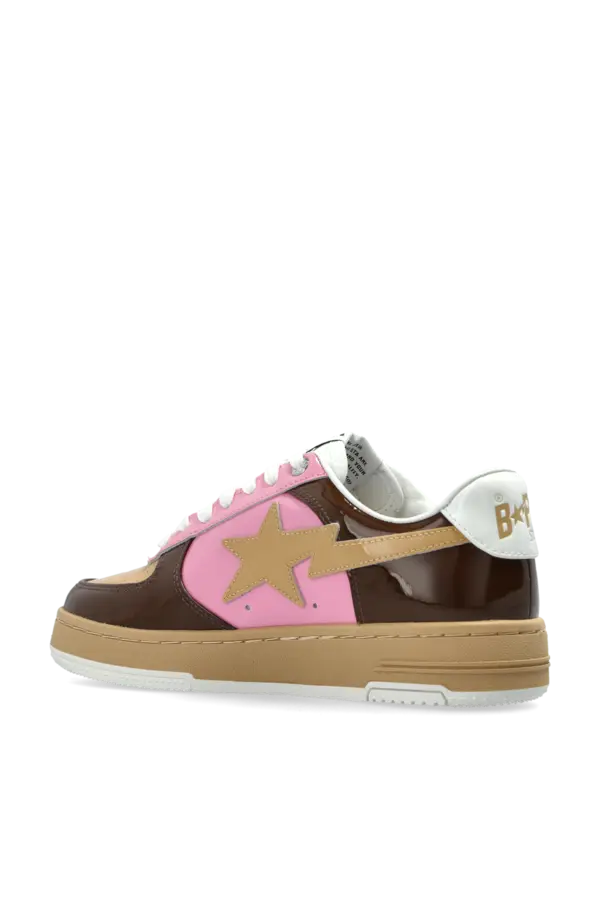 A BATHING APE Leather Sports Shoes With Logo
