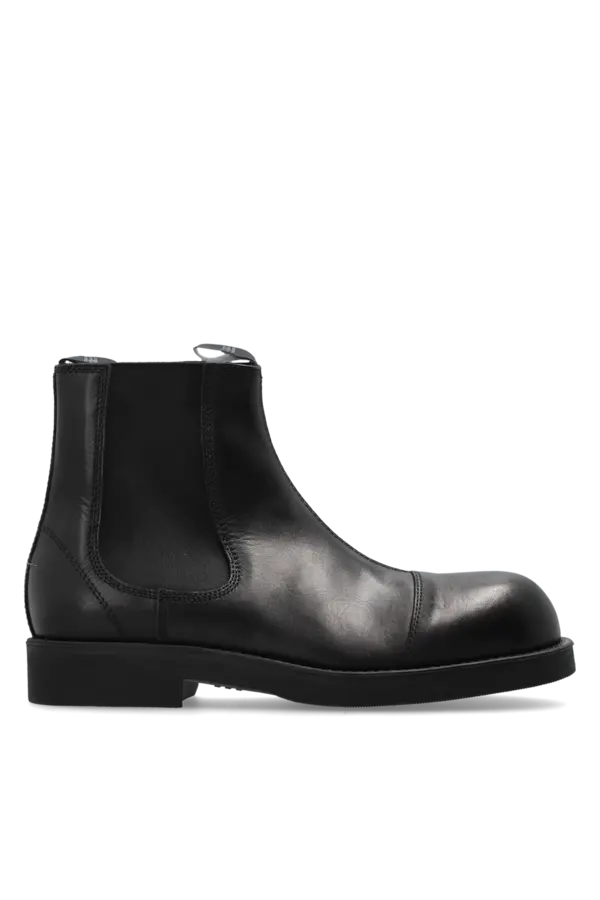 MAISON MARGIELA Leather Ankle Boots - Black