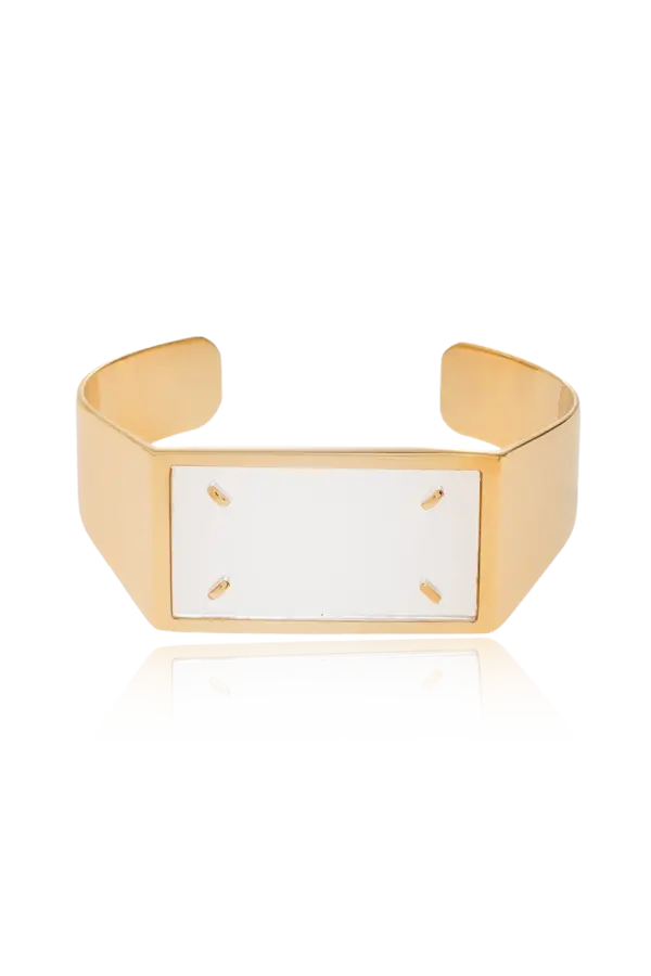 MAISON MARGIELA Geometric Cuff Bracelet - Gold