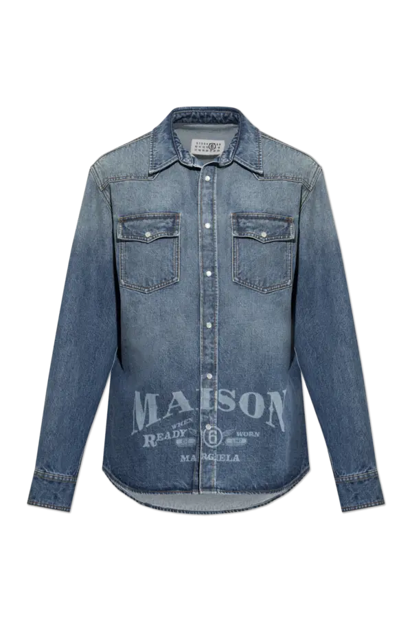 MAISON MARGIELA Denim Shirt - Blue