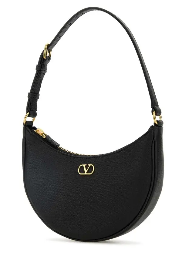 Valentino Garavani Leather Mini Vlogo Shoulder Bag - Black