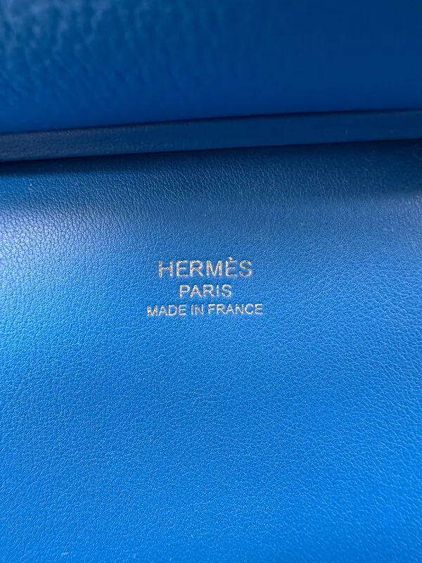 Hermès Jypsiere Evercolor Palladium Hardware Bag - Blue