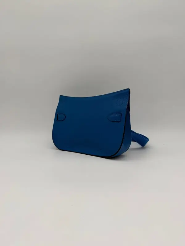 Hermès Jypsiere Evercolor Palladium Hardware Bag - Blue