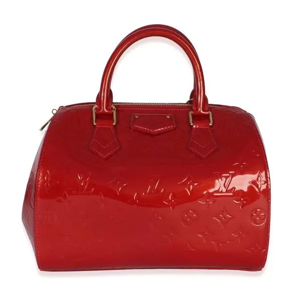 LOUIS VUITTON Rose Indian Monogram Vernis Montana - Red