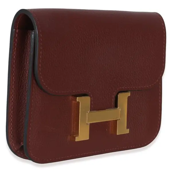 Hermès Constance Slim Wallet - Red