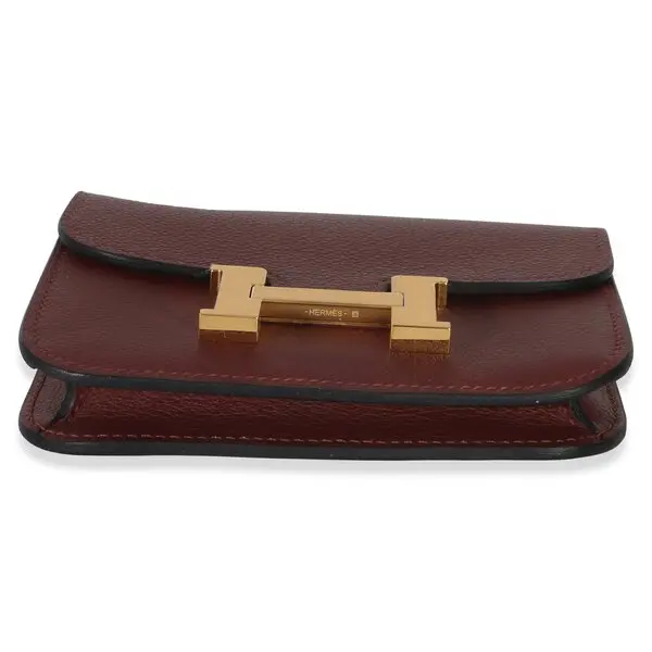 Hermès Constance Slim Wallet - Red
